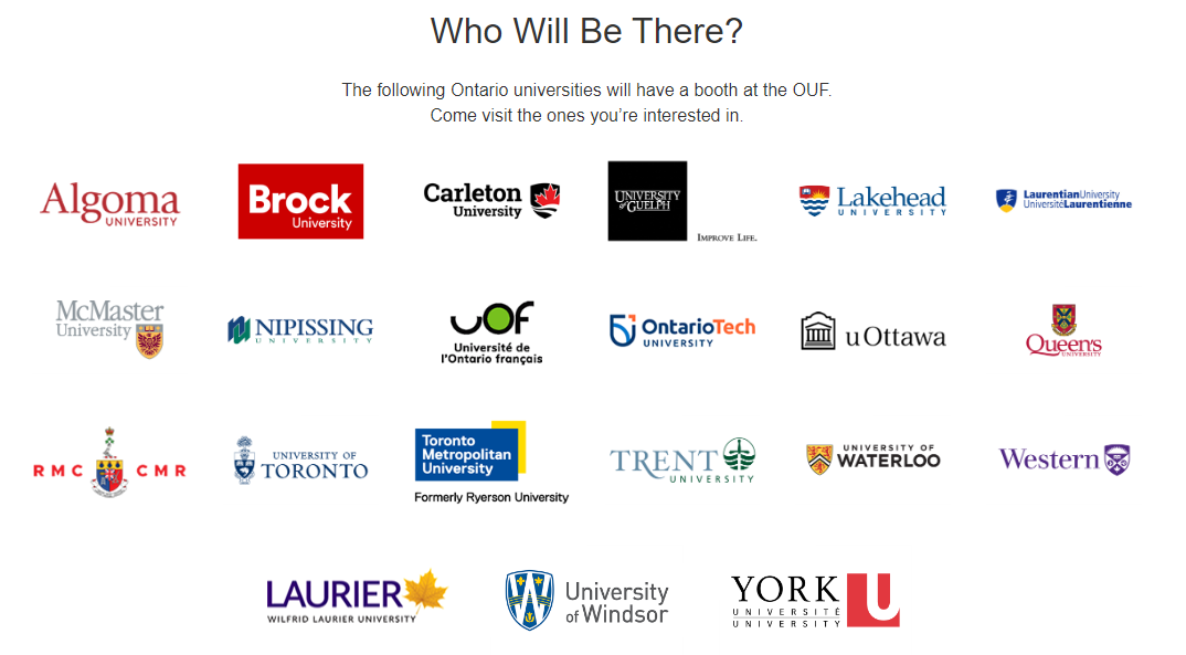 Ontario University Fair is coming: The Best Face to Face Opportunity to ...